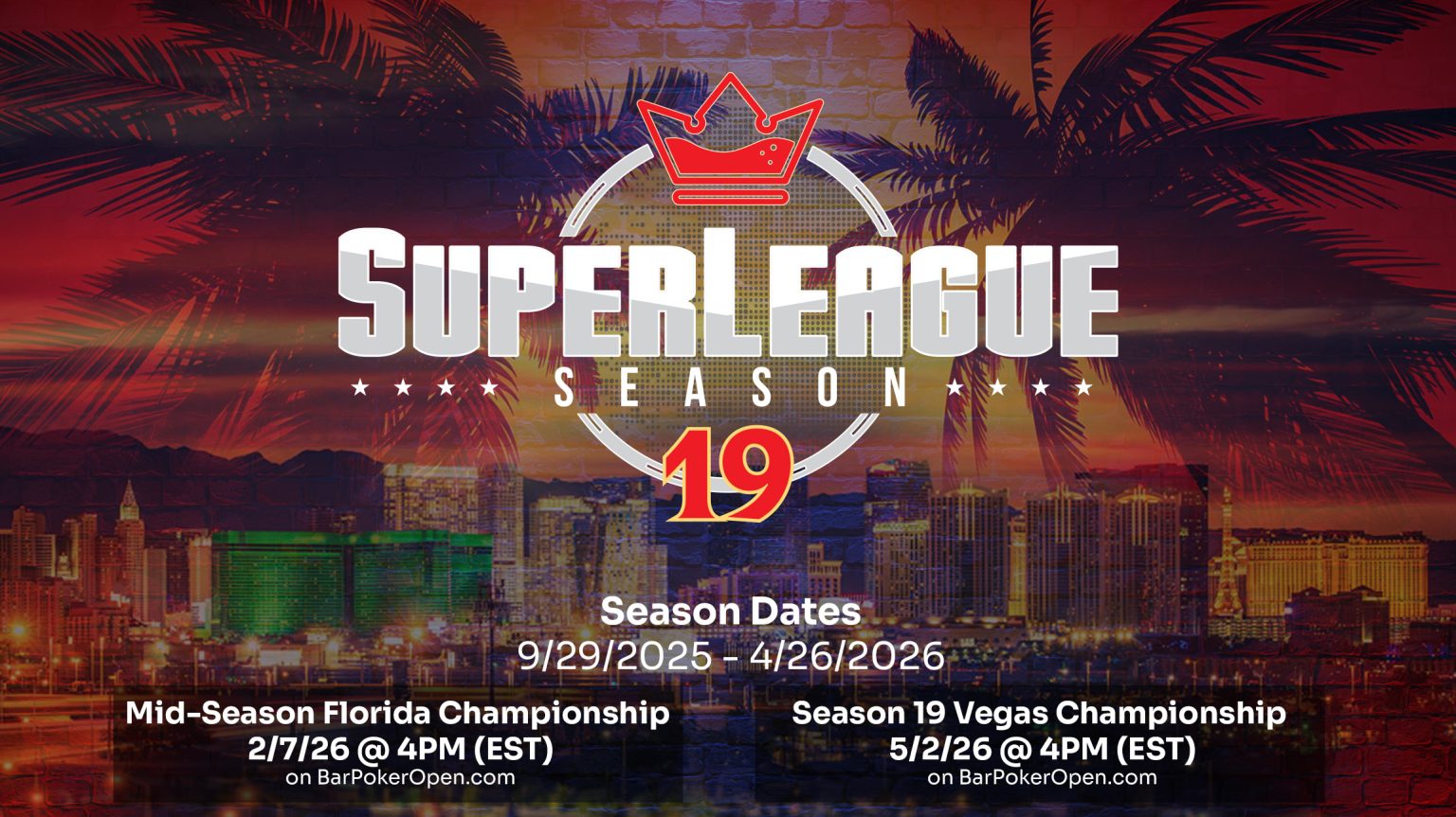 Bar Poker Open » Super League 19 – First Ever DOUBLE Championship Super ...